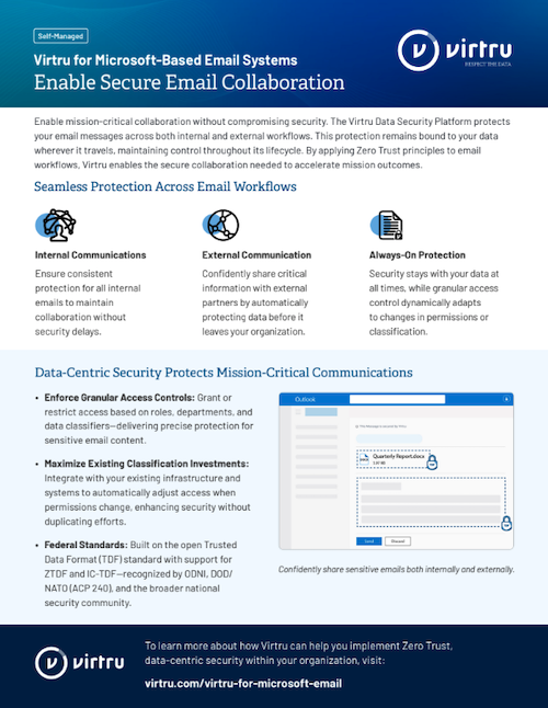 Virtru for Microsoft-Based Email Systems: Enable Secure Email Collaboration